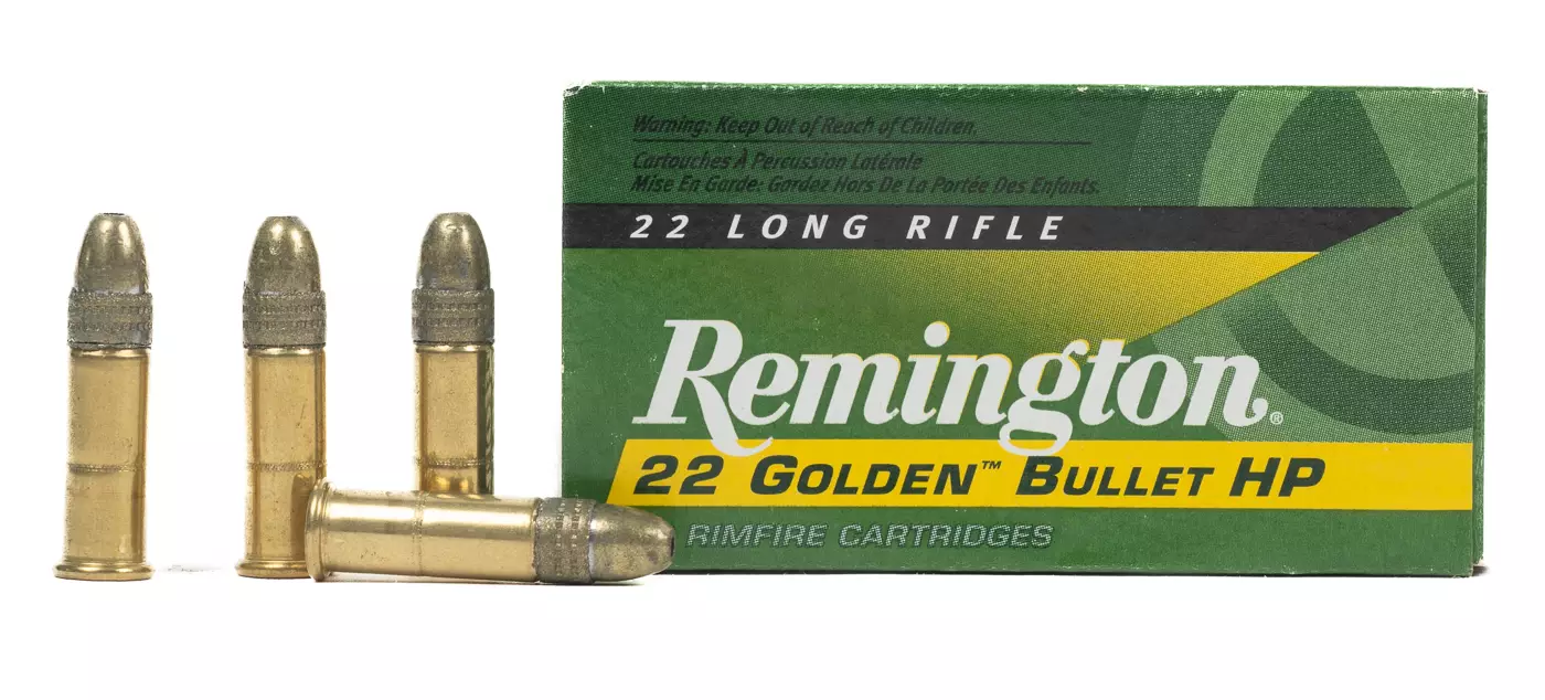 Remington Golden Bullet HP .22LR 2,3g - Ruoto.fi verkkokauppa