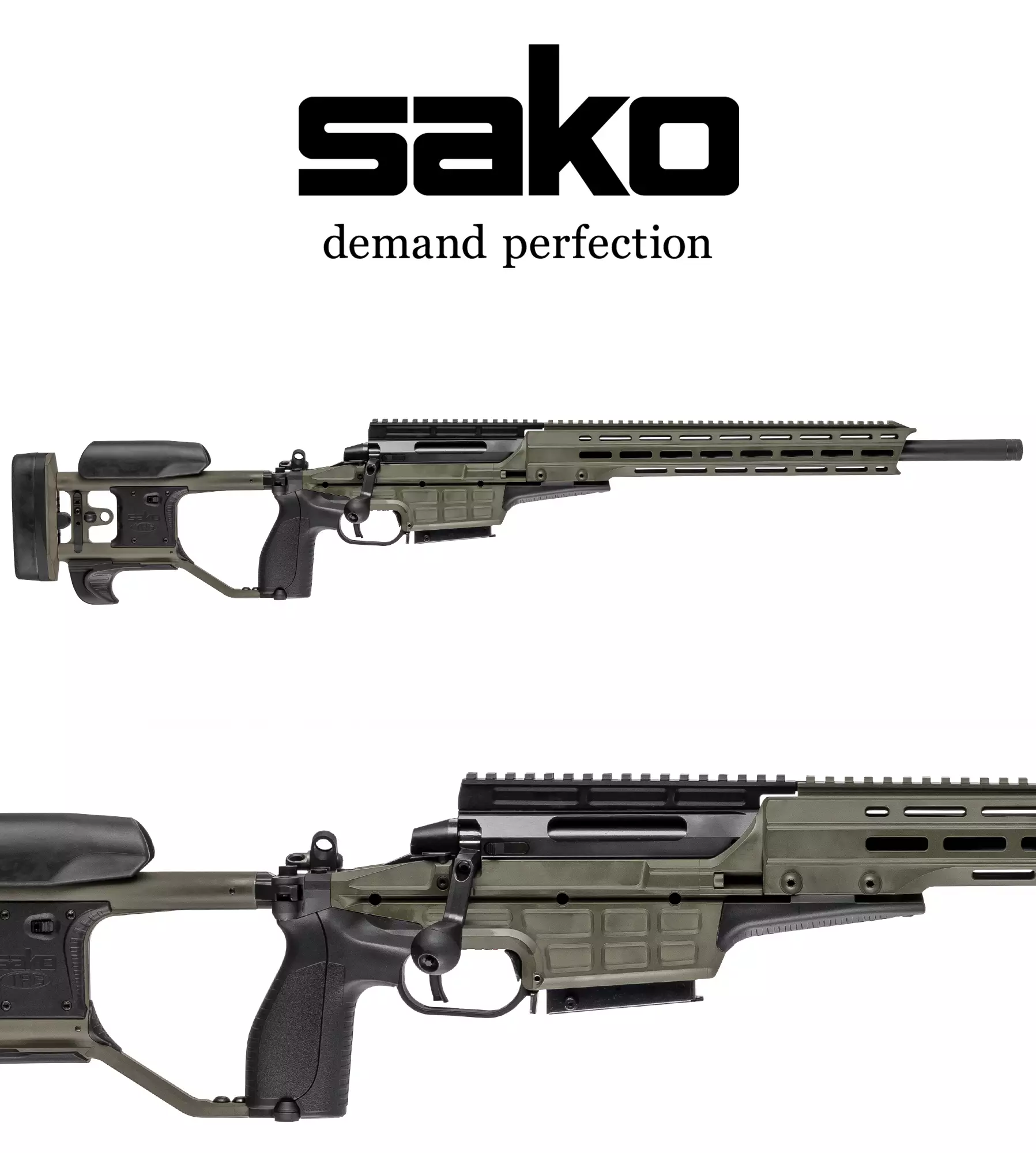 Sako TRG-22 A1 Olive Drab 6,5 Creedmoor Sniper rifle with folding stock ...