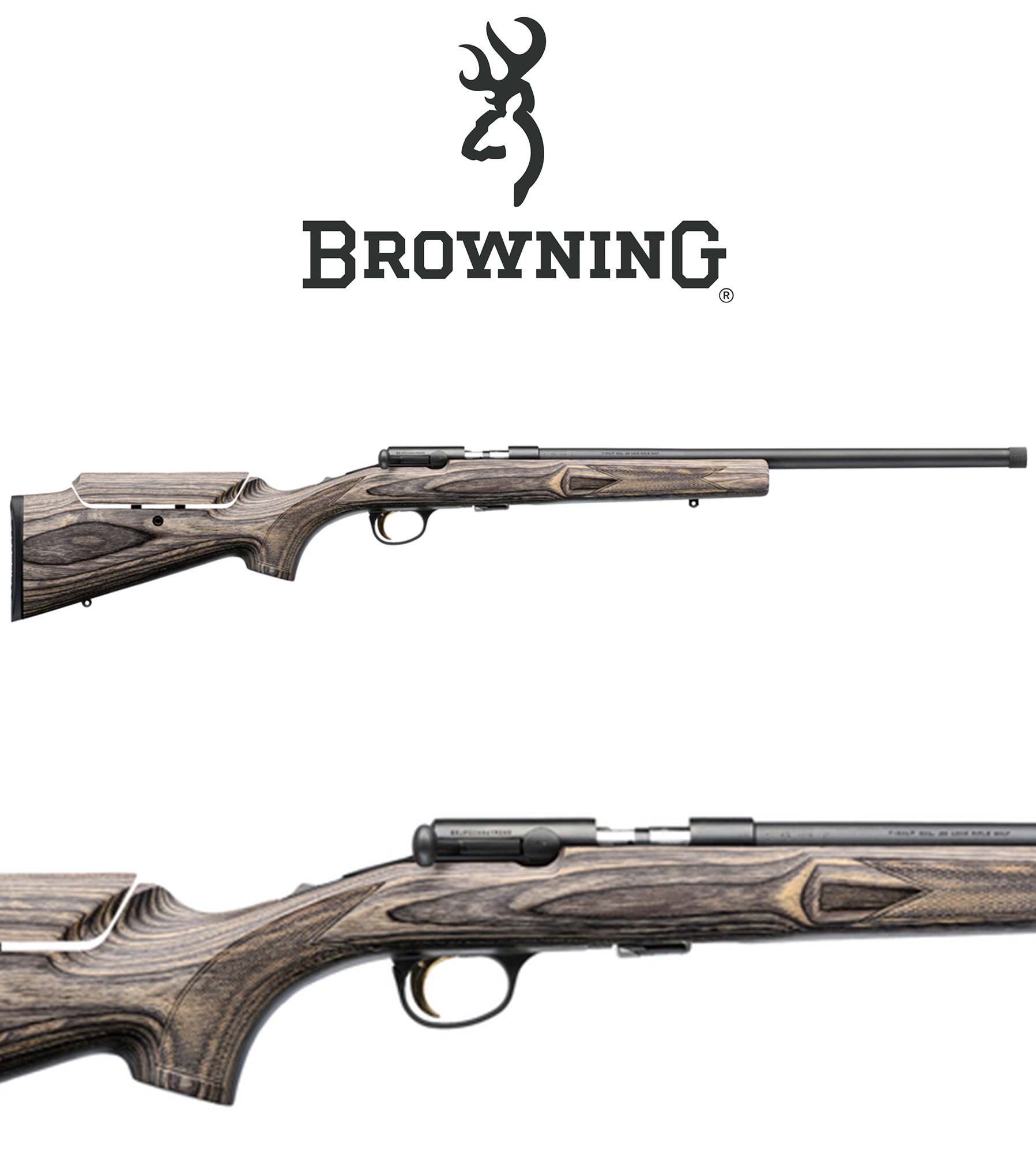 Browning T-Bolt Target Varmint Laminate ADJ 22Lr 16,5" Pienoiskivääri ...