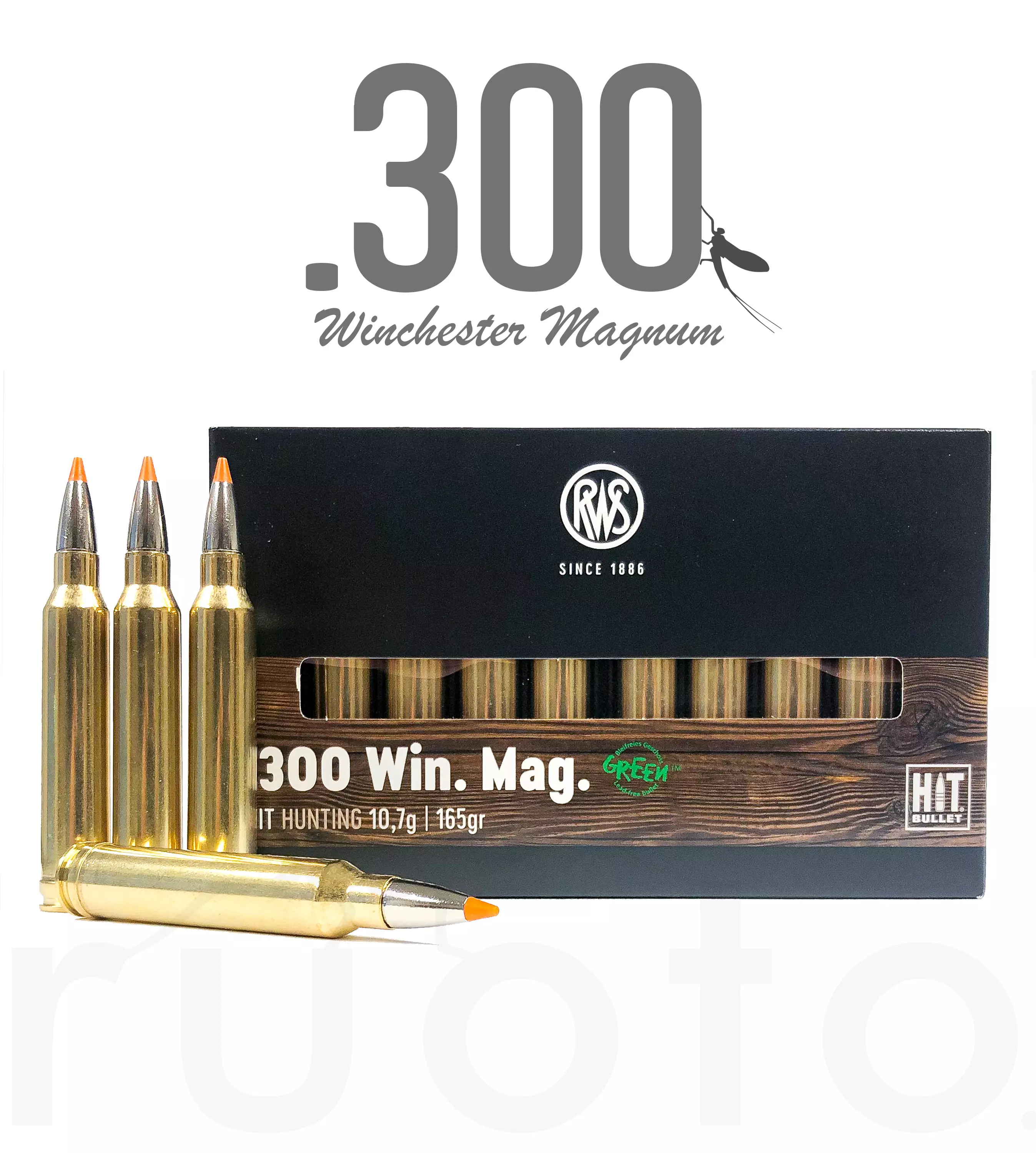 RWS HIT .300 Win Mag 10.7g 20pcs Metsästyspatruuna 20kpl - Ruoto.fi verkkokauppa