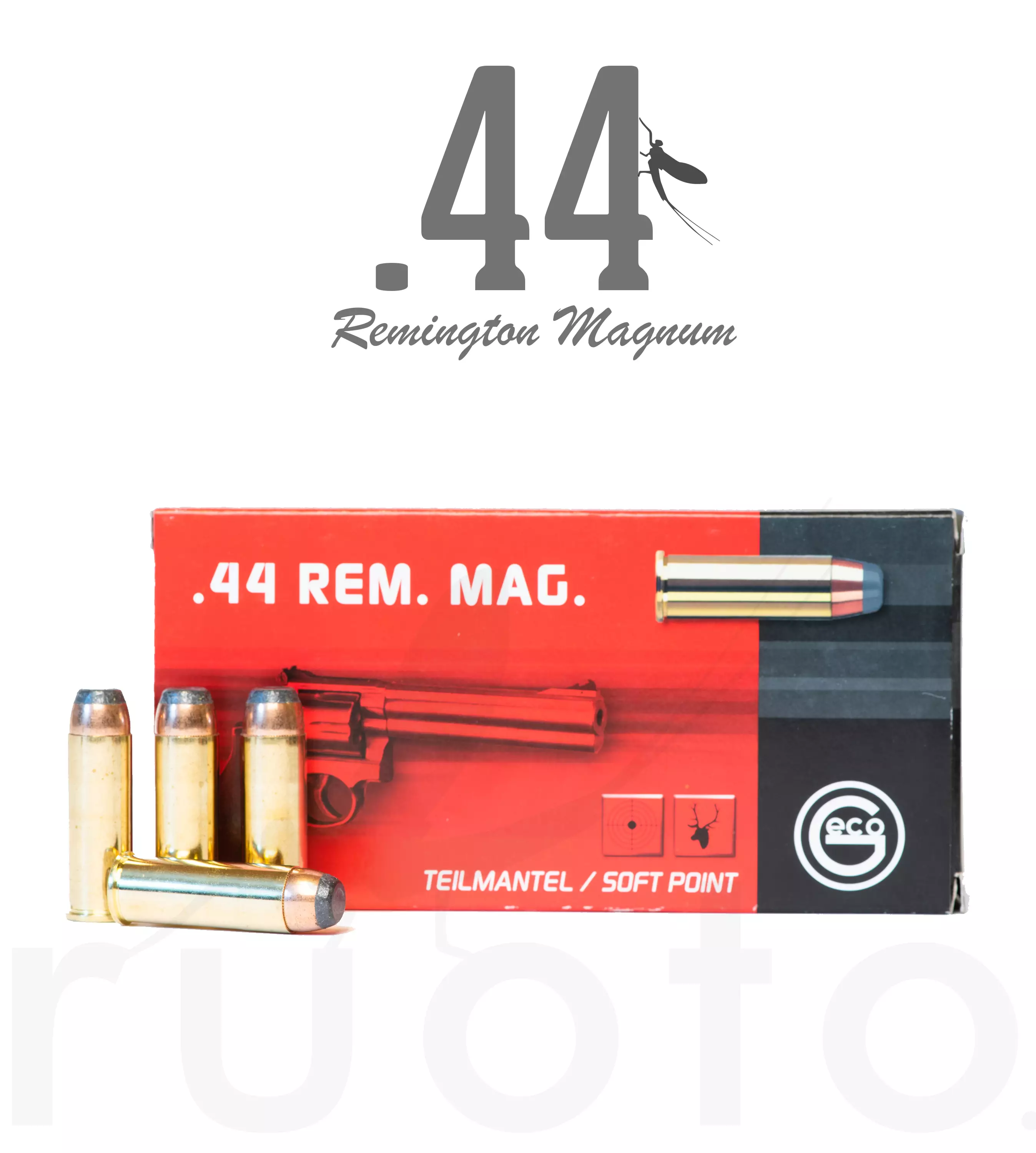 Geco Soft Point .44 Magnum 15,6g 50pcs Revolverin patruuna .44 Magnum ...