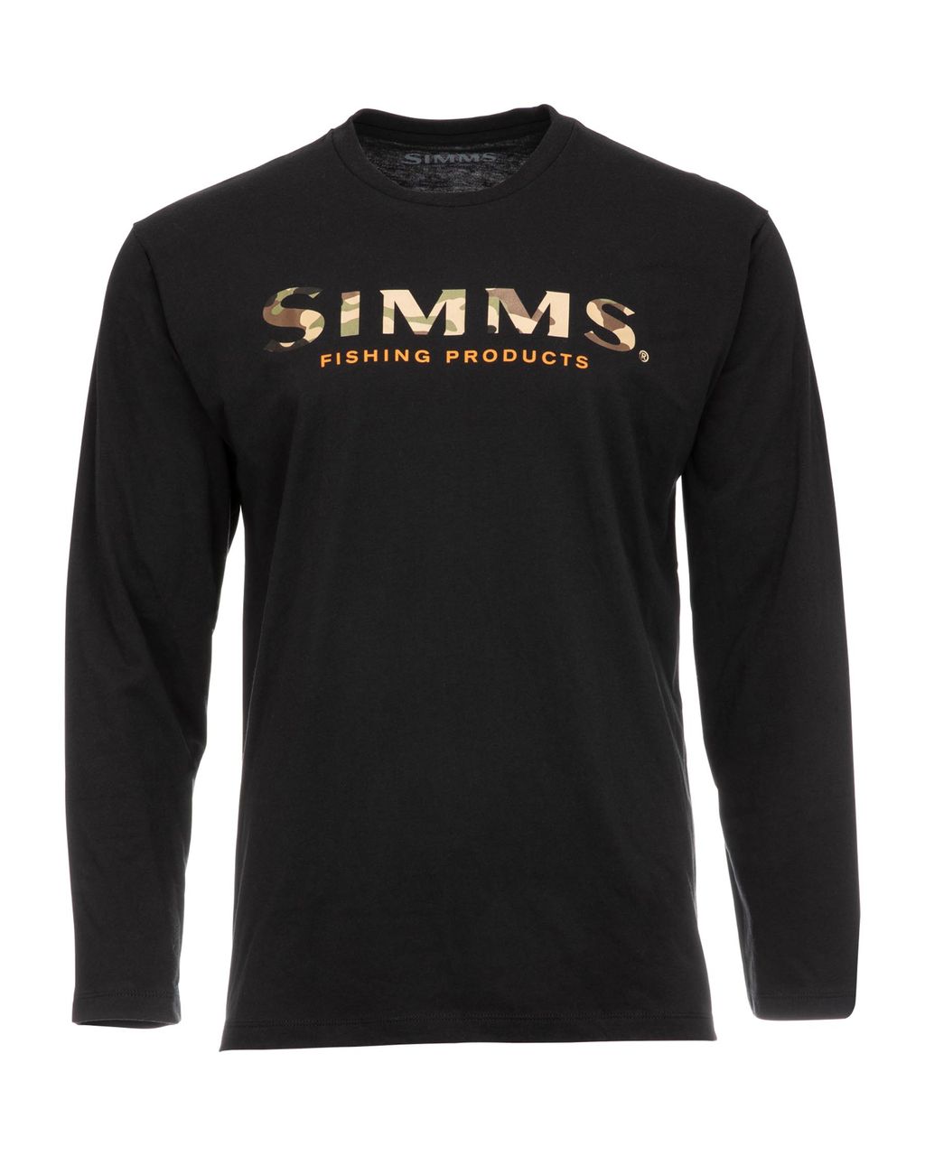 Simms Logo Shirt Long-Sleeve Black - Ruoto.fi verkkokauppa