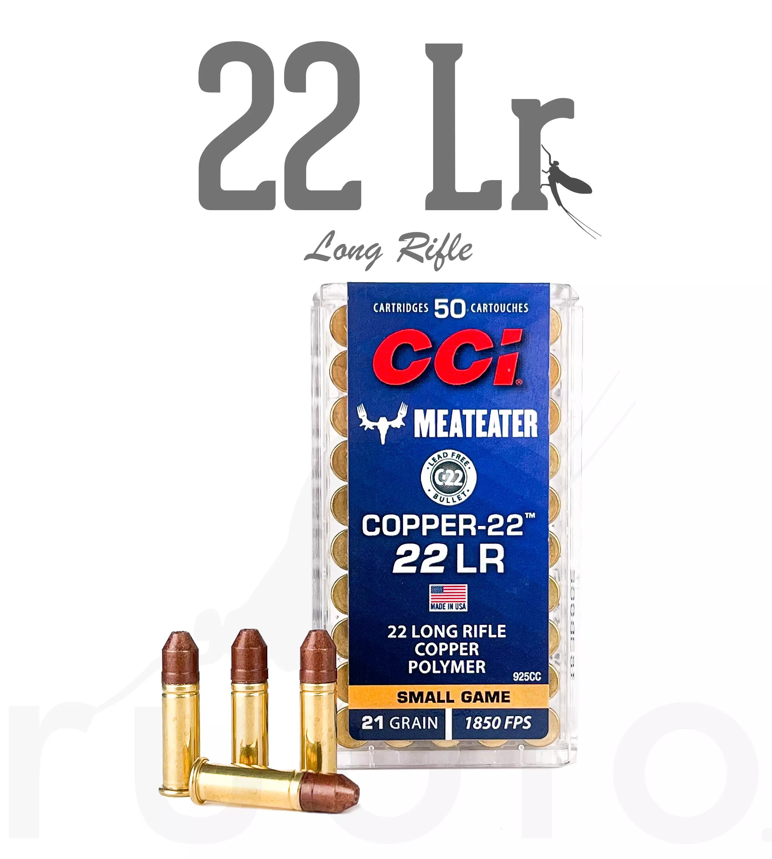 CCI Copper-22 .22 LR 1,36g 50pcs Pienoiskiväärin patruuna .22 LR, 50kpl ...