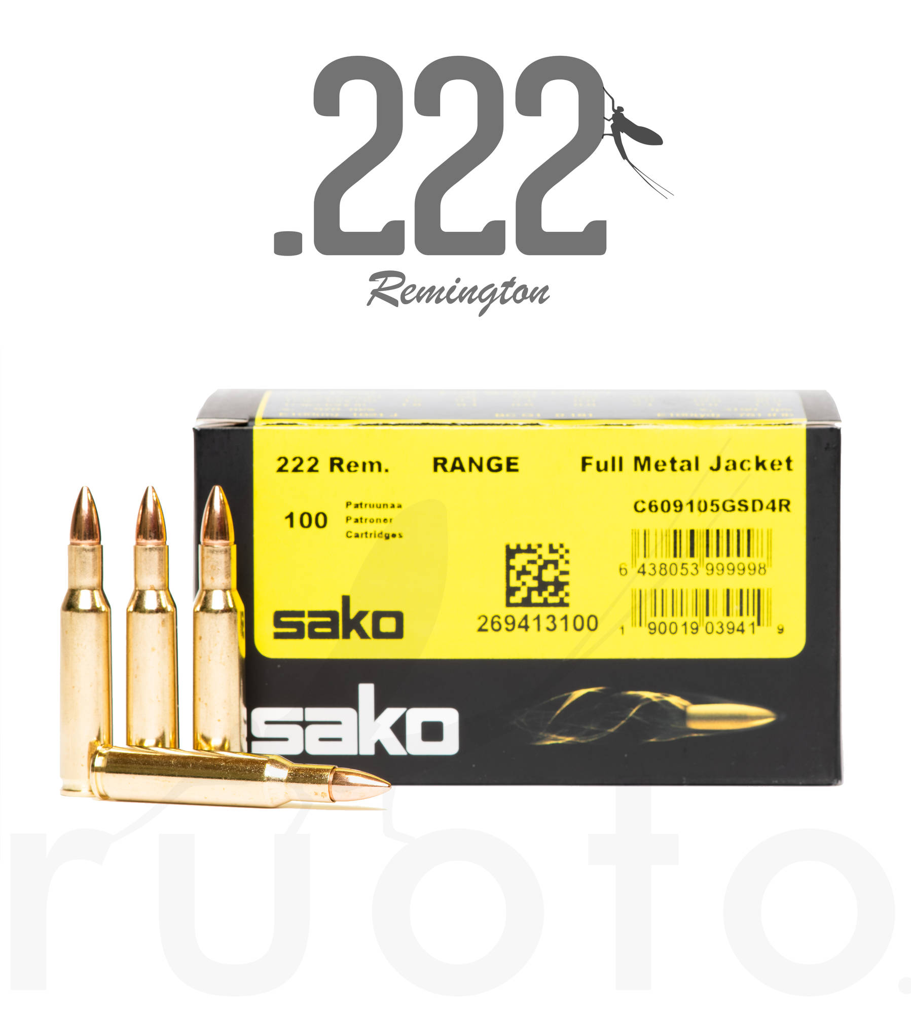 Sako Range FMJ .222Rem 3,2g - Ruoto.fi verkkokauppa
