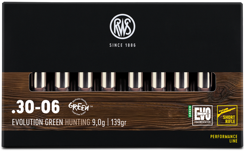 RWS Evolution Green Short Rifle .30-06 9,0g 20pcs Metsästyspatruuna ...