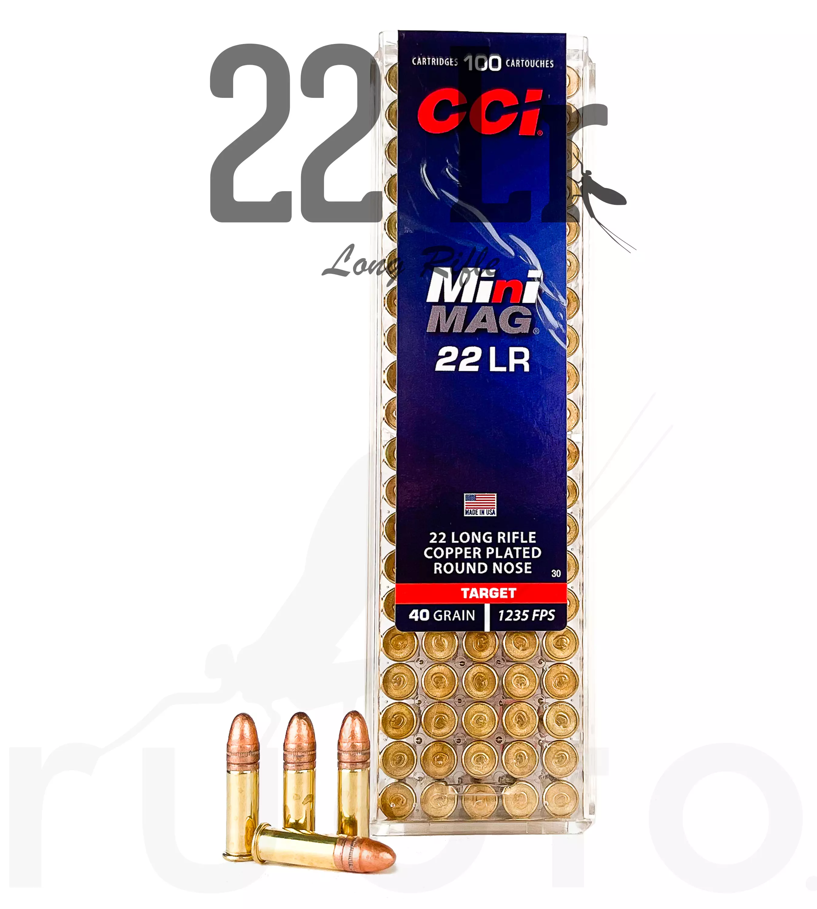 CCI Mini Mag Target .22 LR 2,6g 100pcs Pienoiskiväärin patruuna .22 LR ...