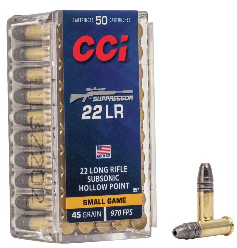 CCI Suppressor HP .22 LR 2,92g 50pcs Pienoiskiväärin patruuna .22 LR ...
