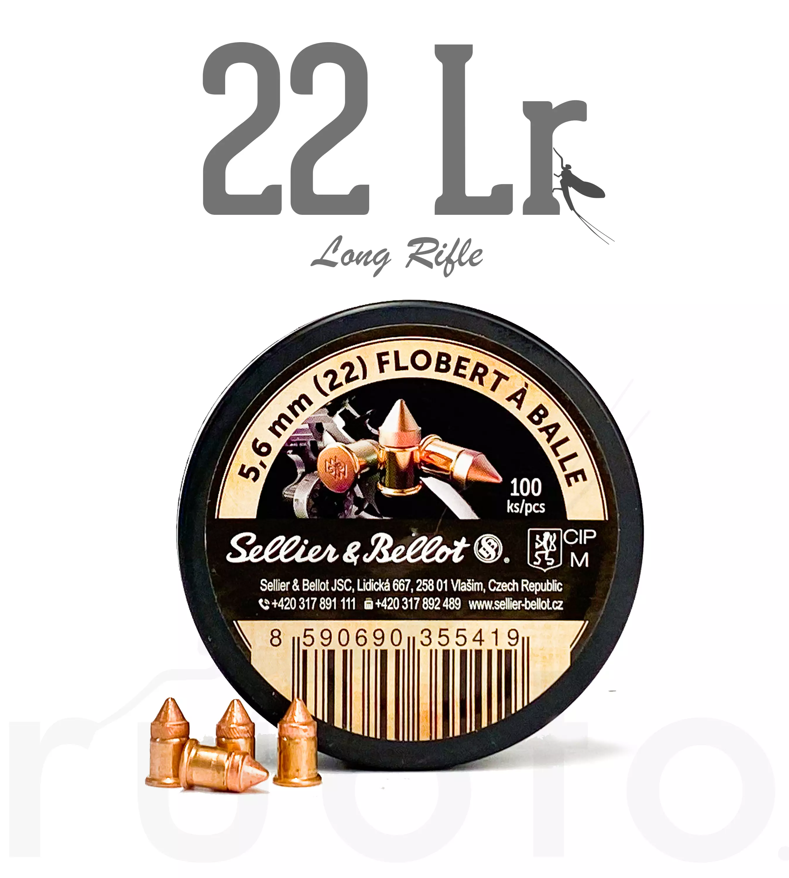 S&B 22lr Flobert 1,15g pcs Pienoiskiväärin patruuna .22 LR, 100kpl - Ruoto.fi verkkokauppa